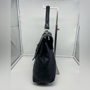 Dofan | Bags | Dofan Vintage Navy Blue Leather 6s Top Handle Satchel ...